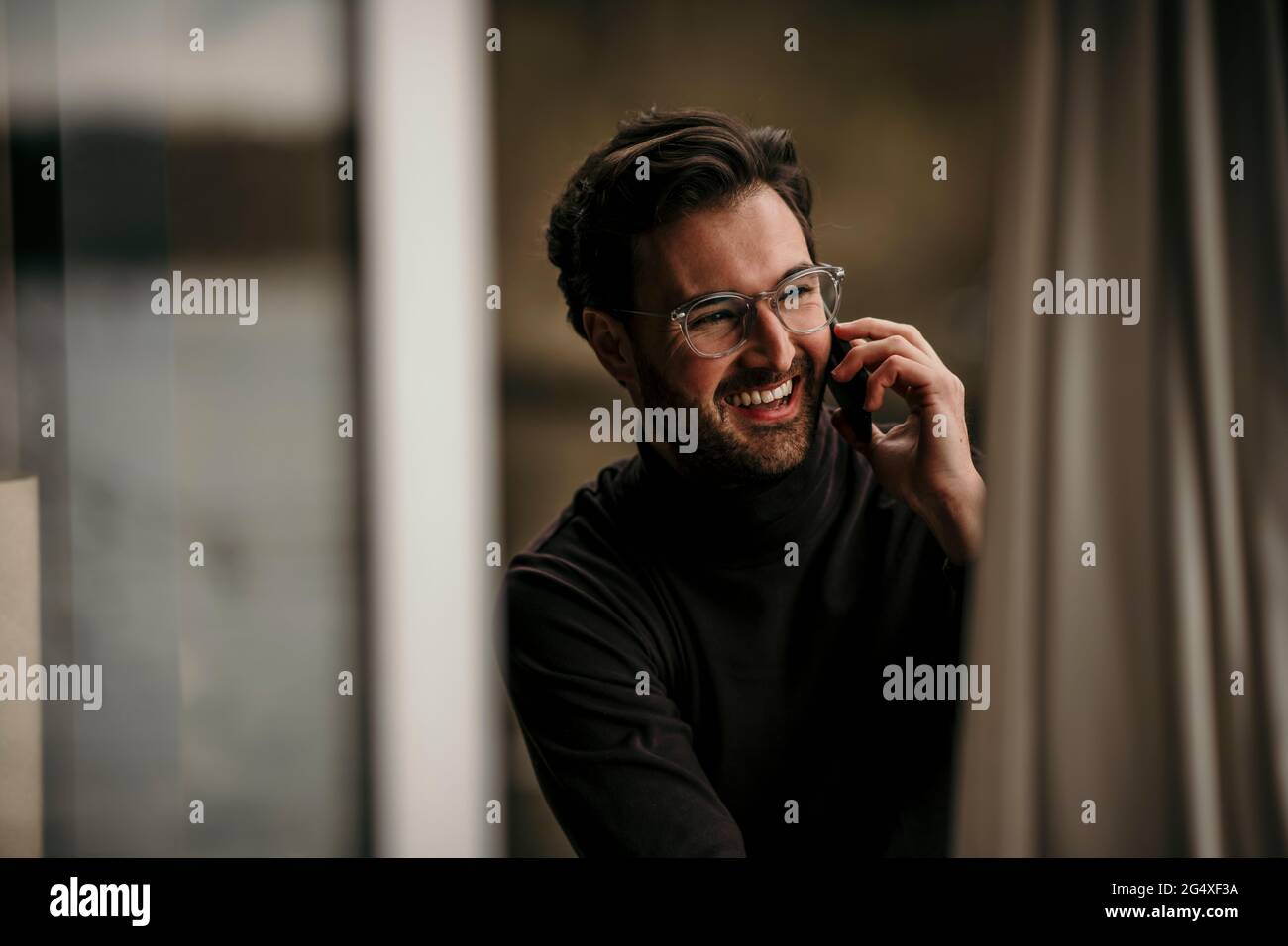Happy business man talking on hi-res stock photography and images - Alamy