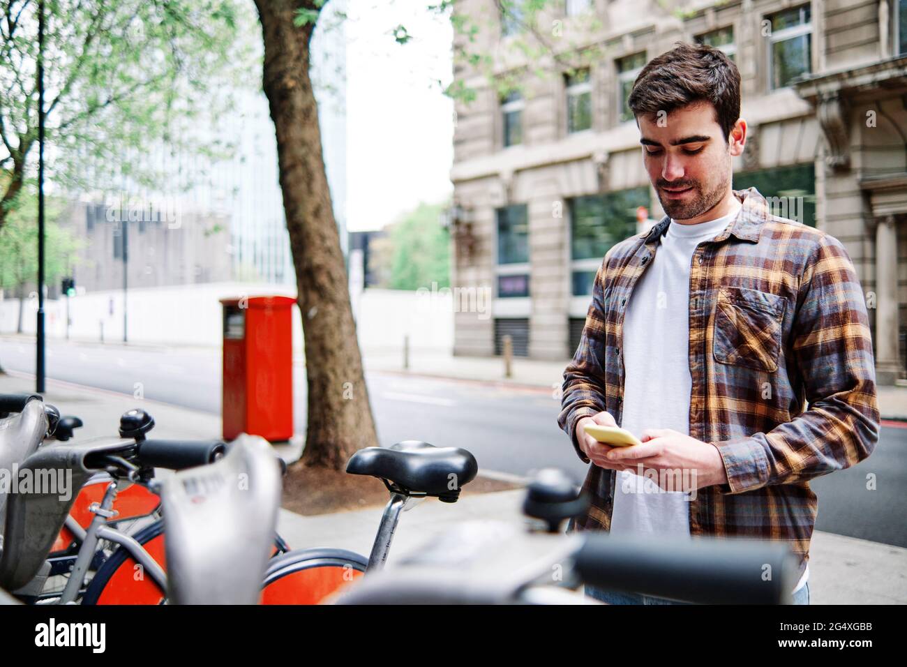 Phone bicycle hi-res stock photography and images - Alamy