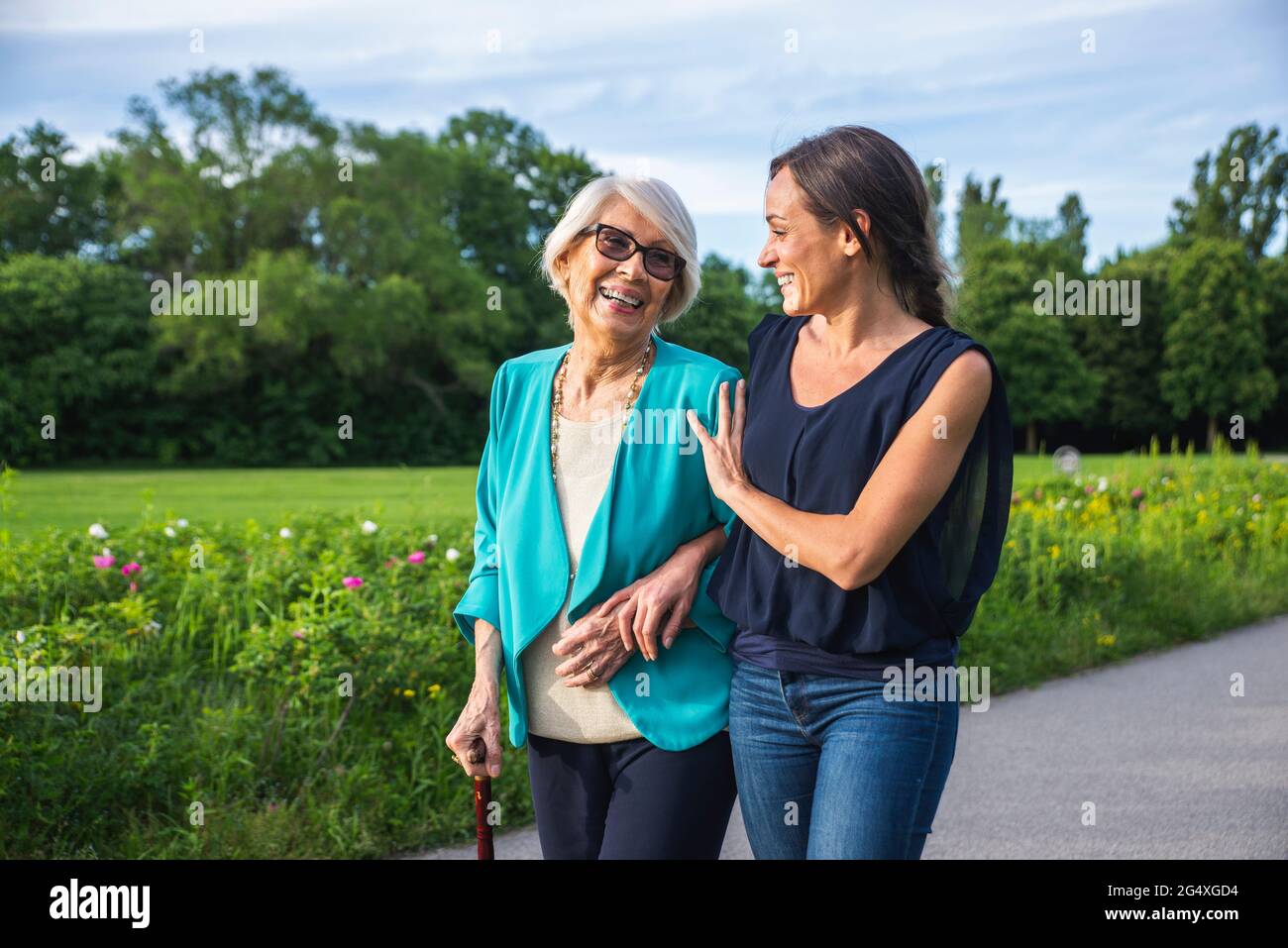 Caring horizontal hi-res stock photography and images - Alamy