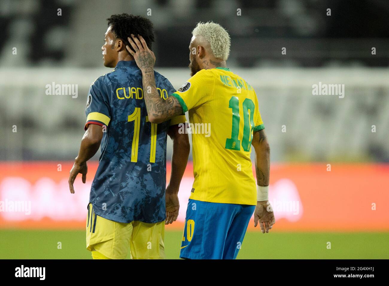 Rio de Janeiro, Brazil. 23th June 2021; Nilton Santos Stadium, Rio de Janeiro, Brazil; Copa ...