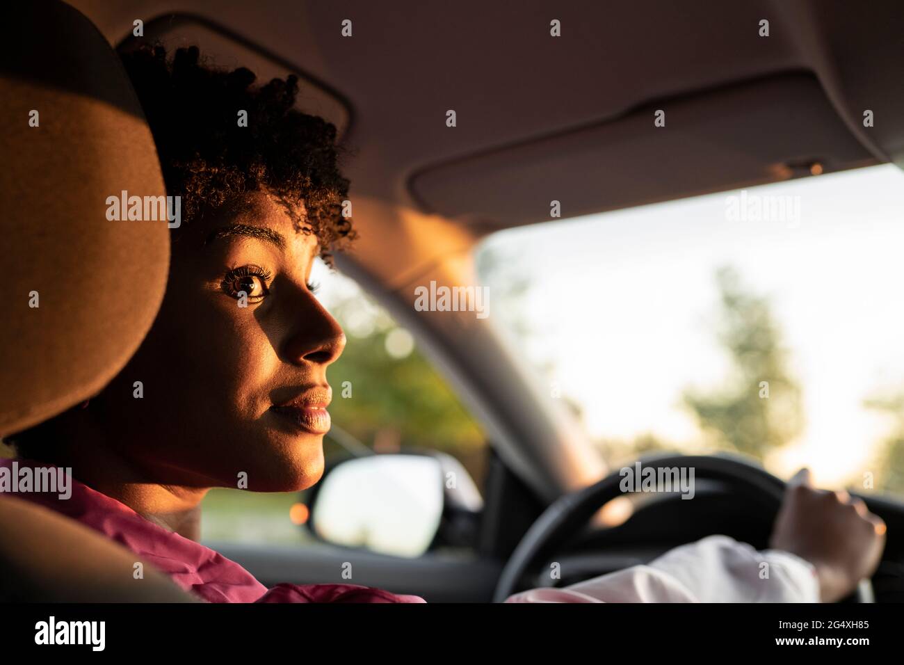 Driving away sunset hi-res stock photography and images - Alamy