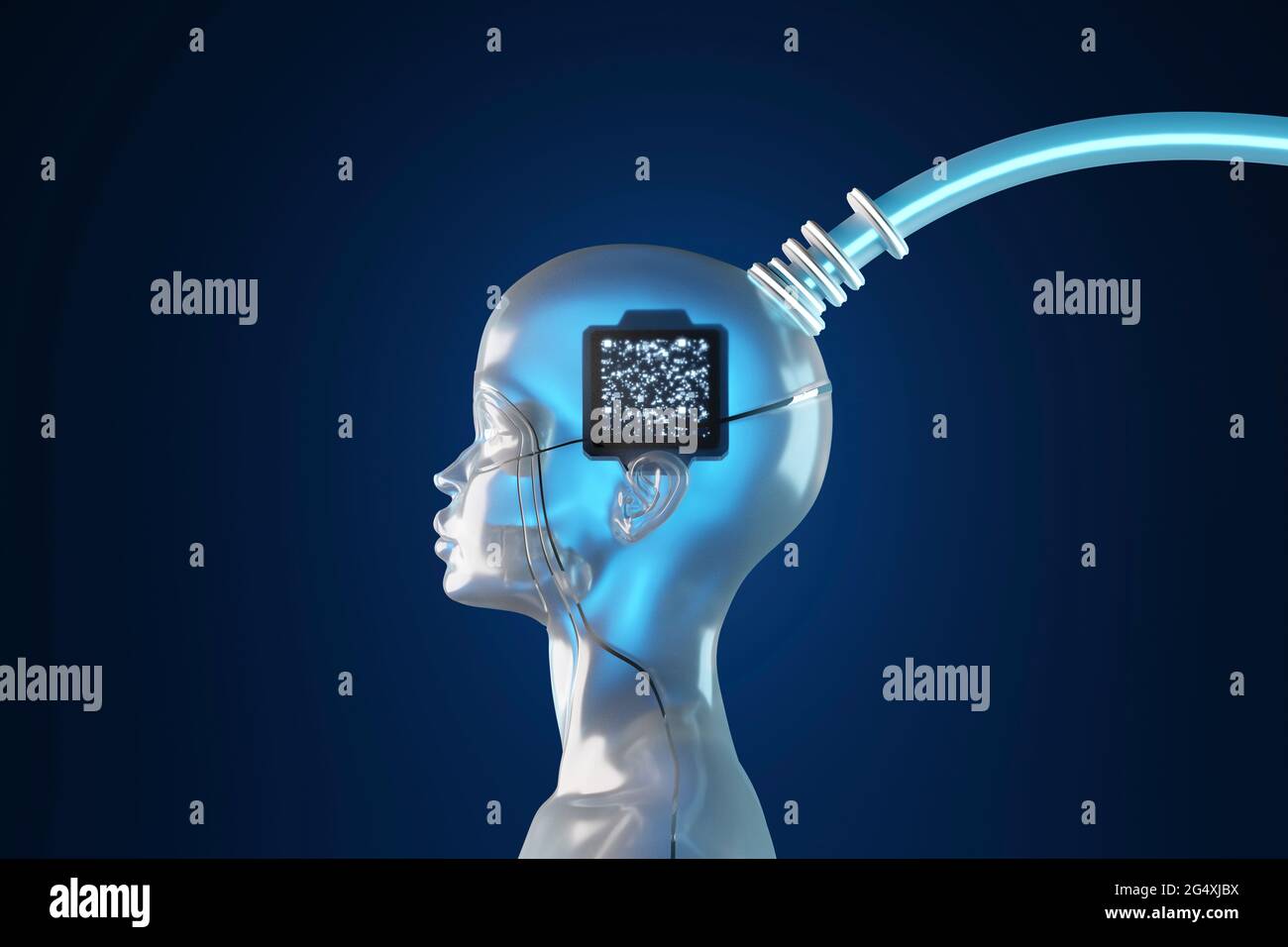 3d computer generated female robot hi-res stock photography and images ...