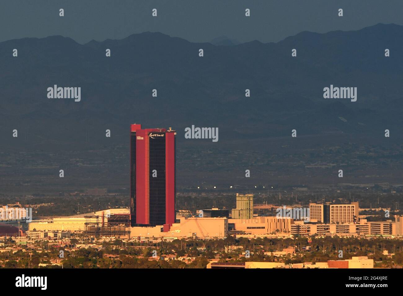Las Vegas, Nevada, USA. 21st June, 2021. A photograph made from across ...