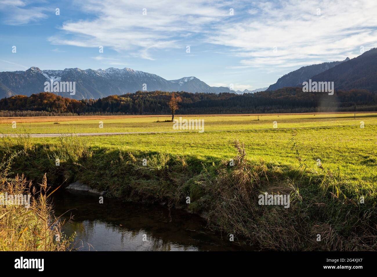 Bavarian alps seen at murnauer moos hi-res stock photography and images ...