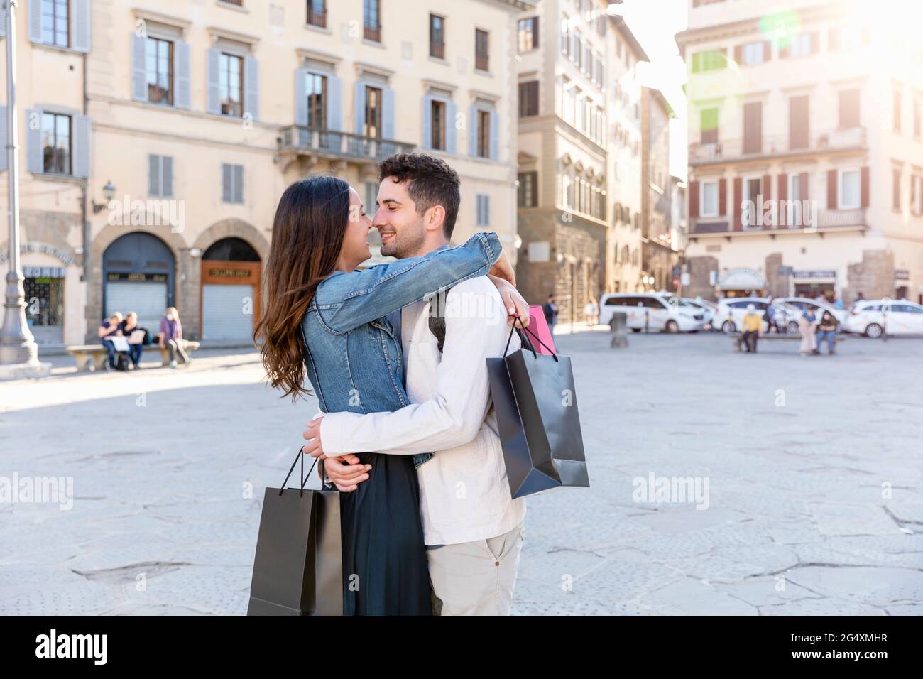 Couple in love face to face hi-res stock photography and images - Alamy