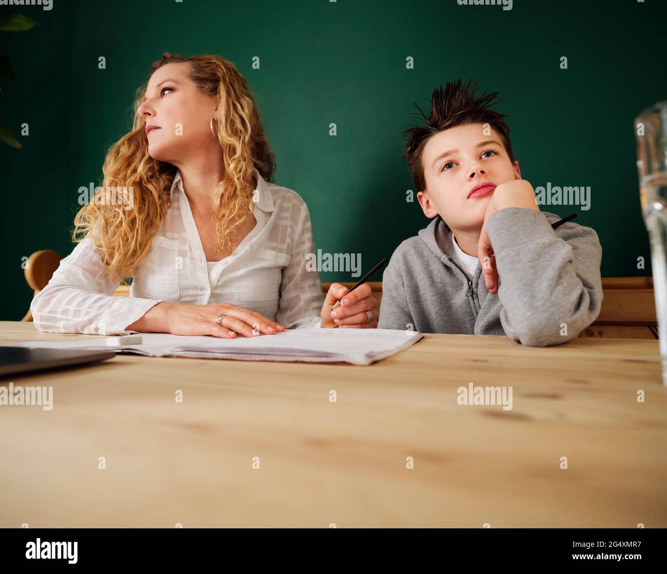 Child sitting on kitchen surface hi-res stock photography and images ...