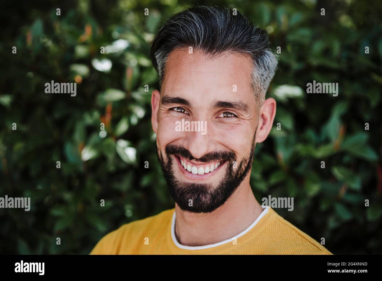 Bearded man in grey hi-res stock photography and images - Alamy