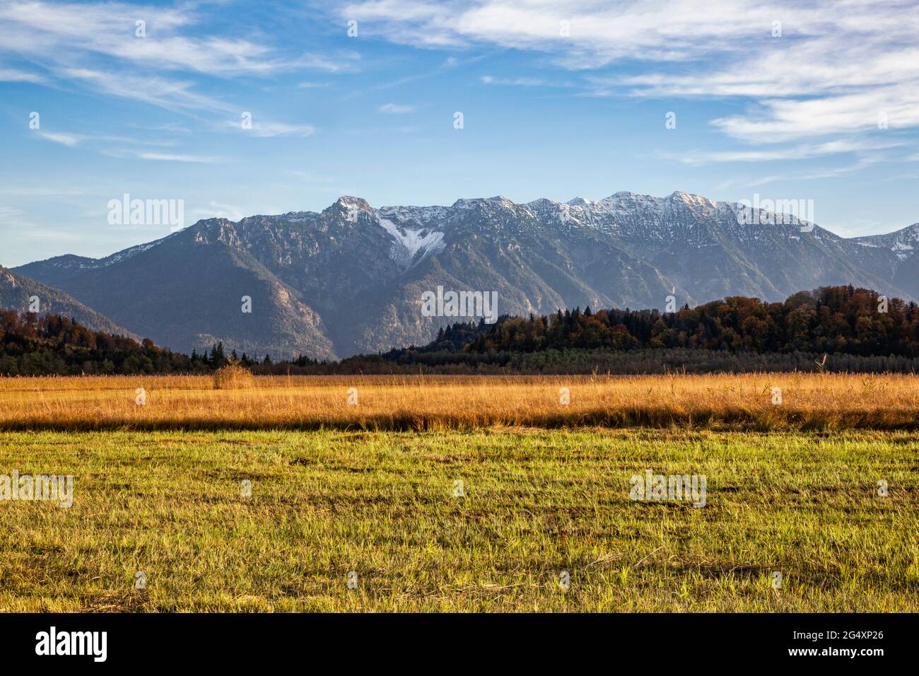 Mountains at Murnauer Moos, Garmisch-partenkirchen, Bavaria, Germany ...