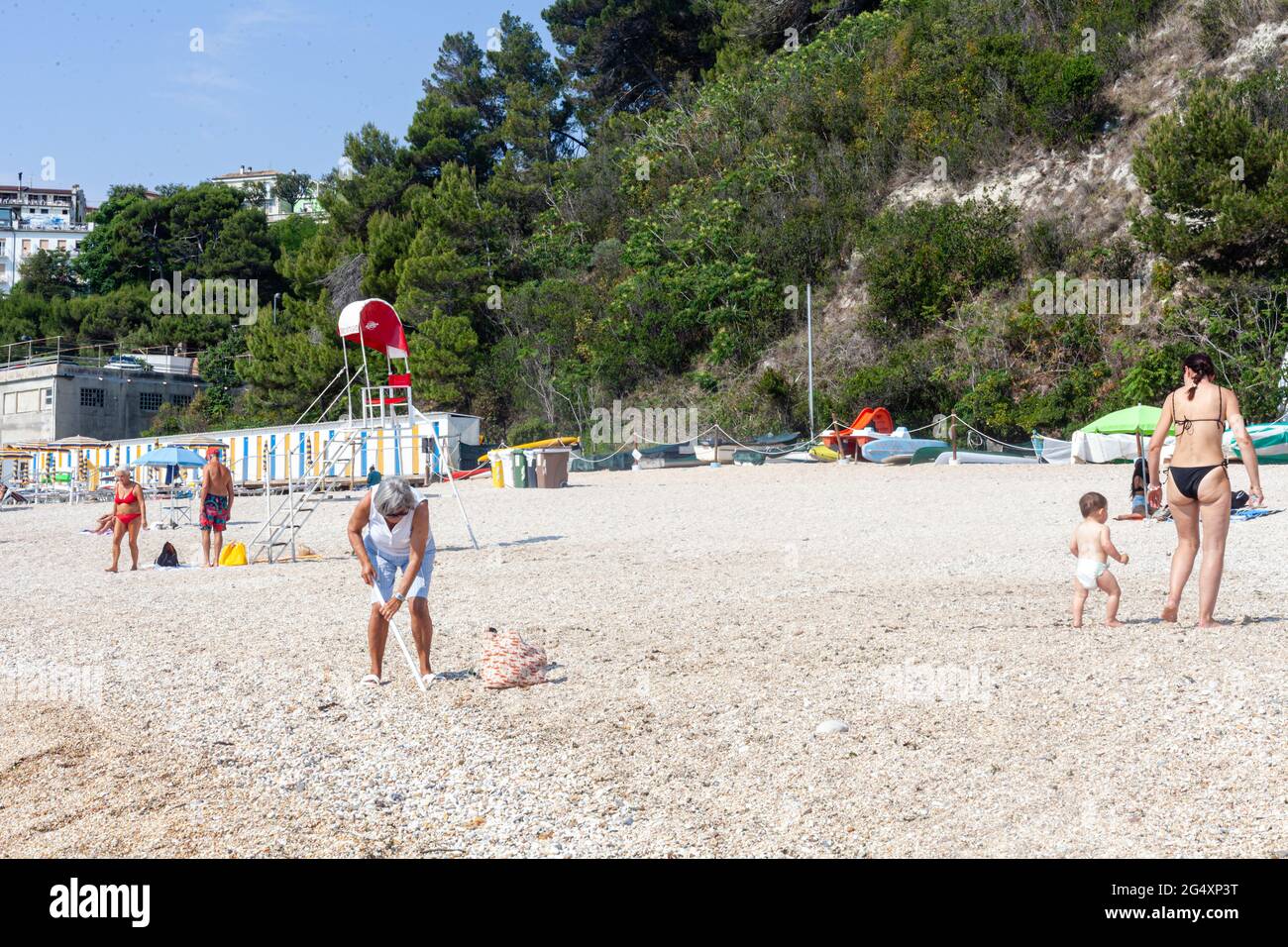 Numana, Ancona, Italy City Landsmarks and beaches are partilally from ...