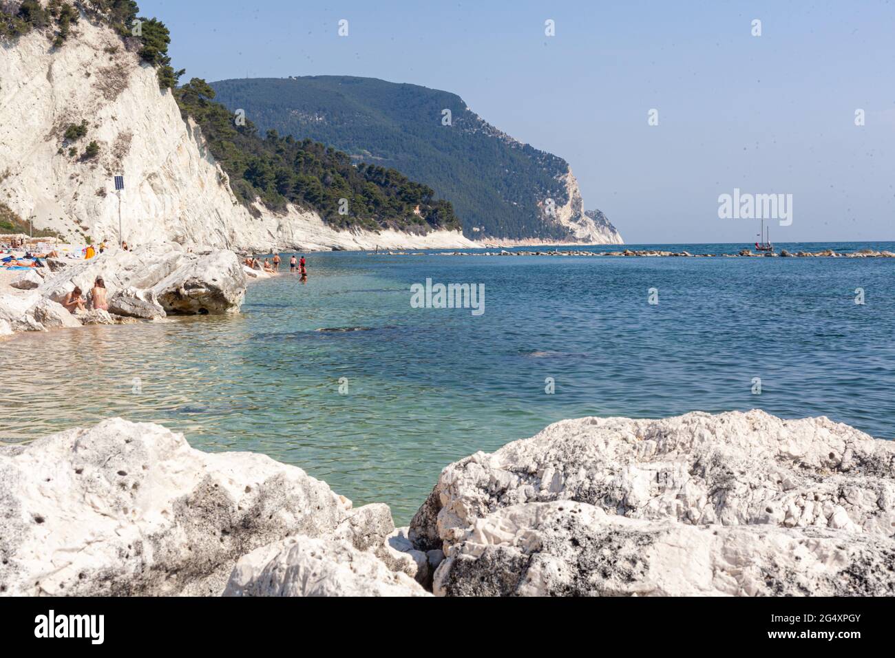 Numana, Ancona, Italy City Landsmarks and beaches are partilally from ...