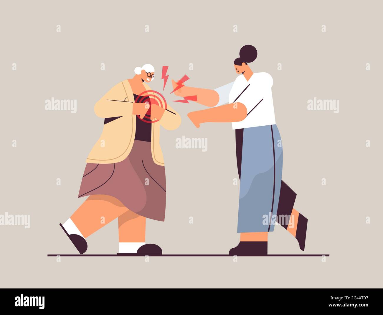 Chest pain cartoon character hi-res stock photography and images - Alamy
