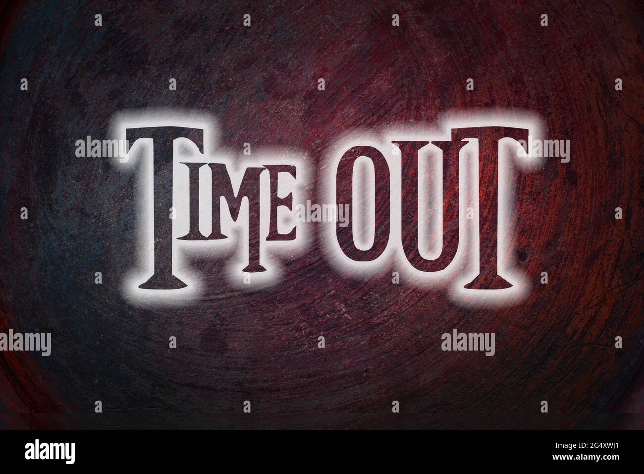 Time-Out Concept text on background Stock Photo - Alamy