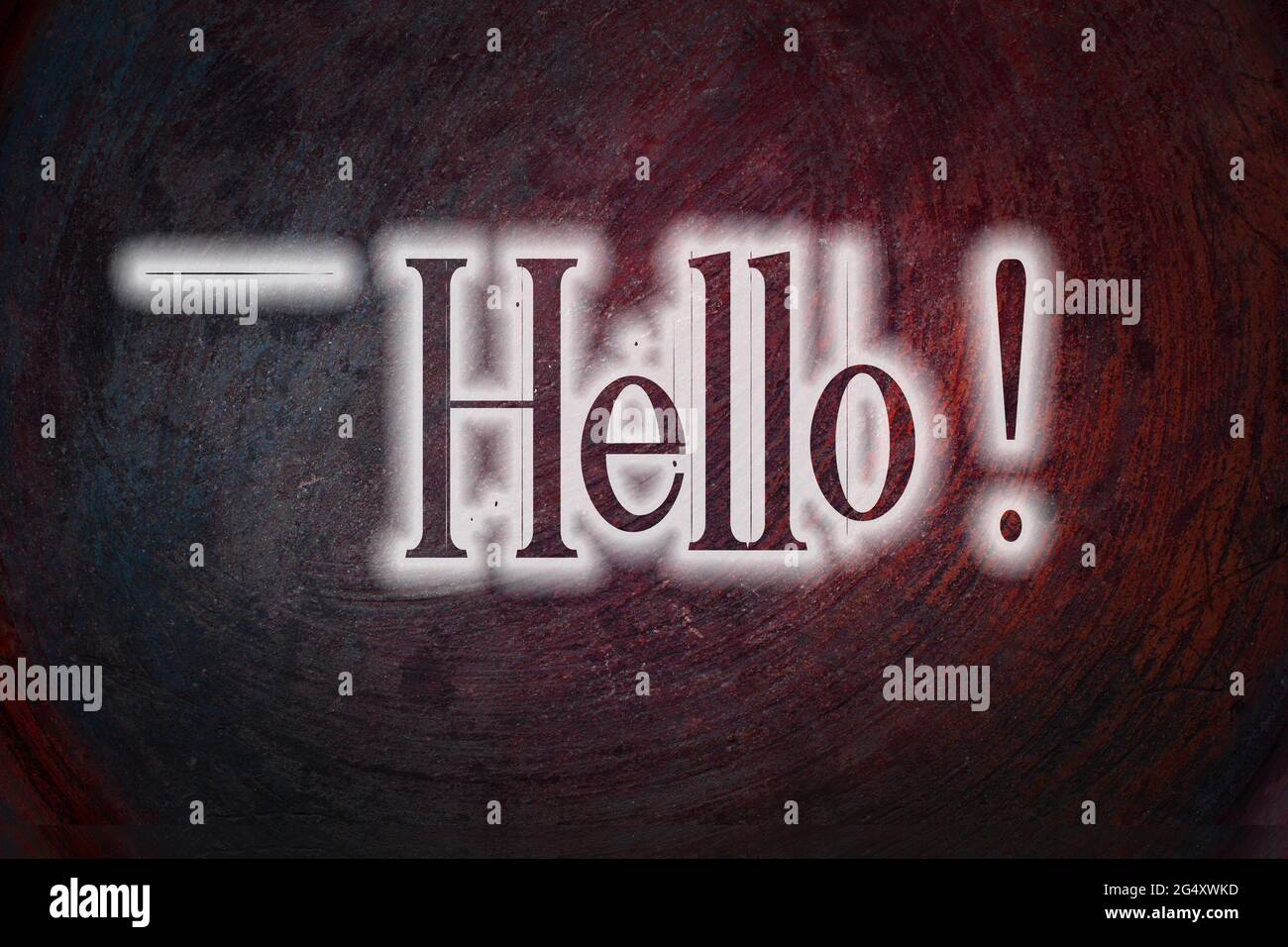 Hello Concept text on background Stock Photo - Alamy