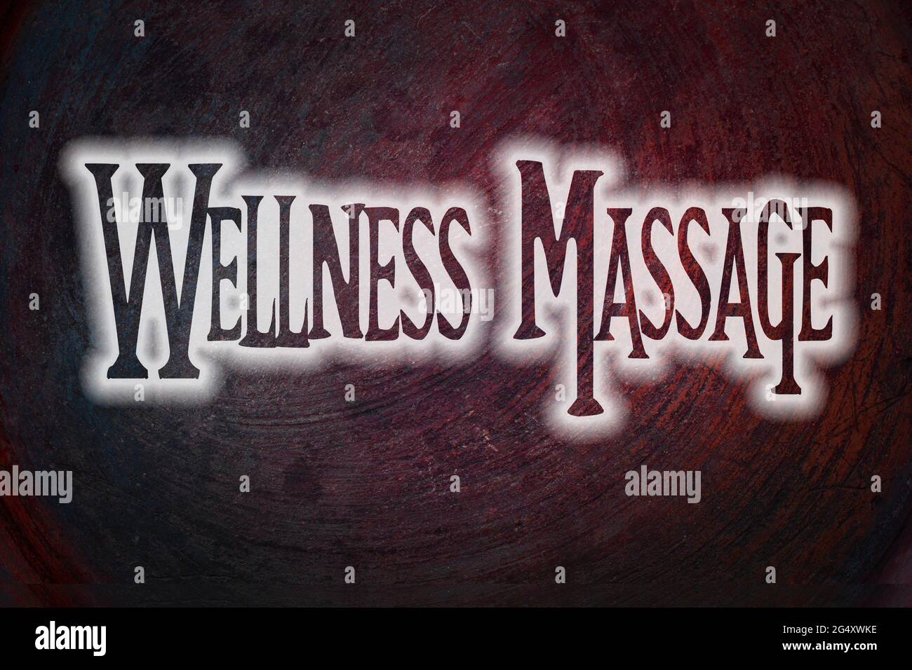 Wellness Massage Concept text on background Stock Photo - Alamy