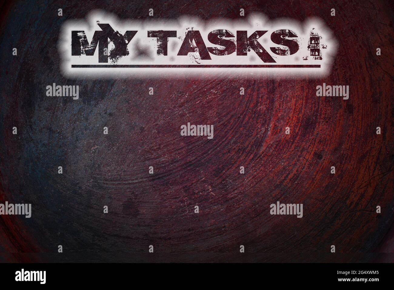 My Tasks Concept text on background Stock Photo - Alamy