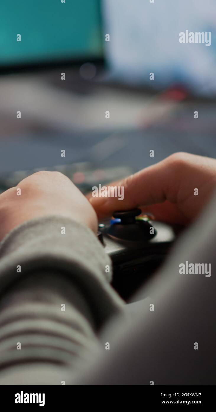 Close up streamer holding rgb hi-res stock photography and images - Alamy