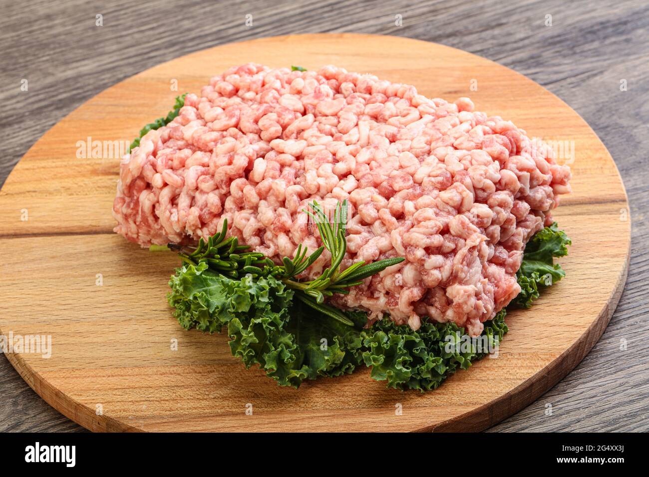 Raw fat pork minced meat for cooking Stock Photo - Alamy