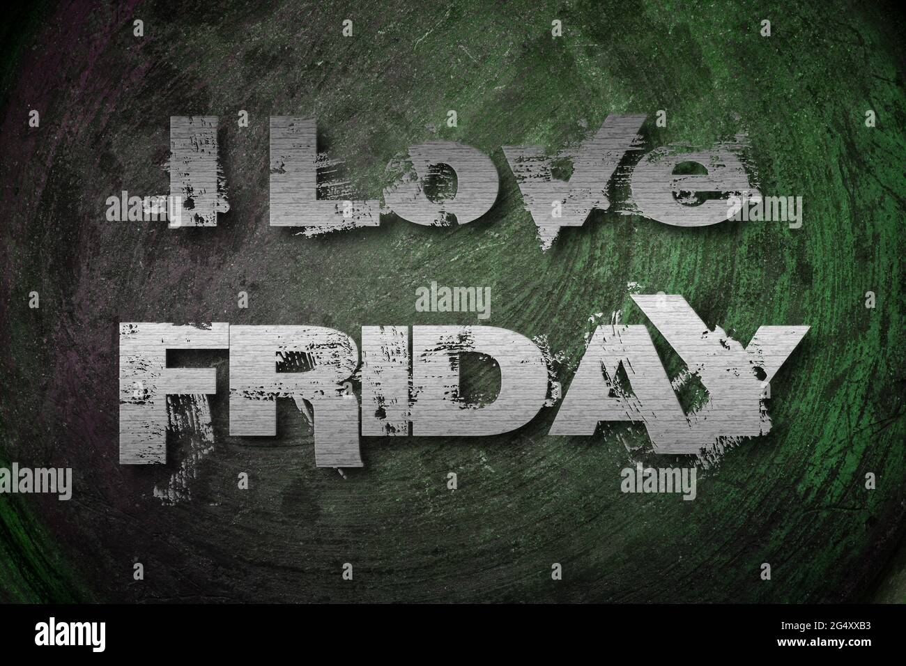 I Love Friday Concept text on background Stock Photo - Alamy