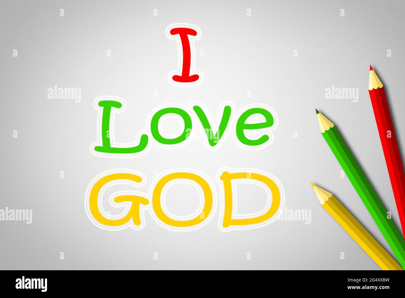 I Love God Concept text on background Stock Photo - Alamy