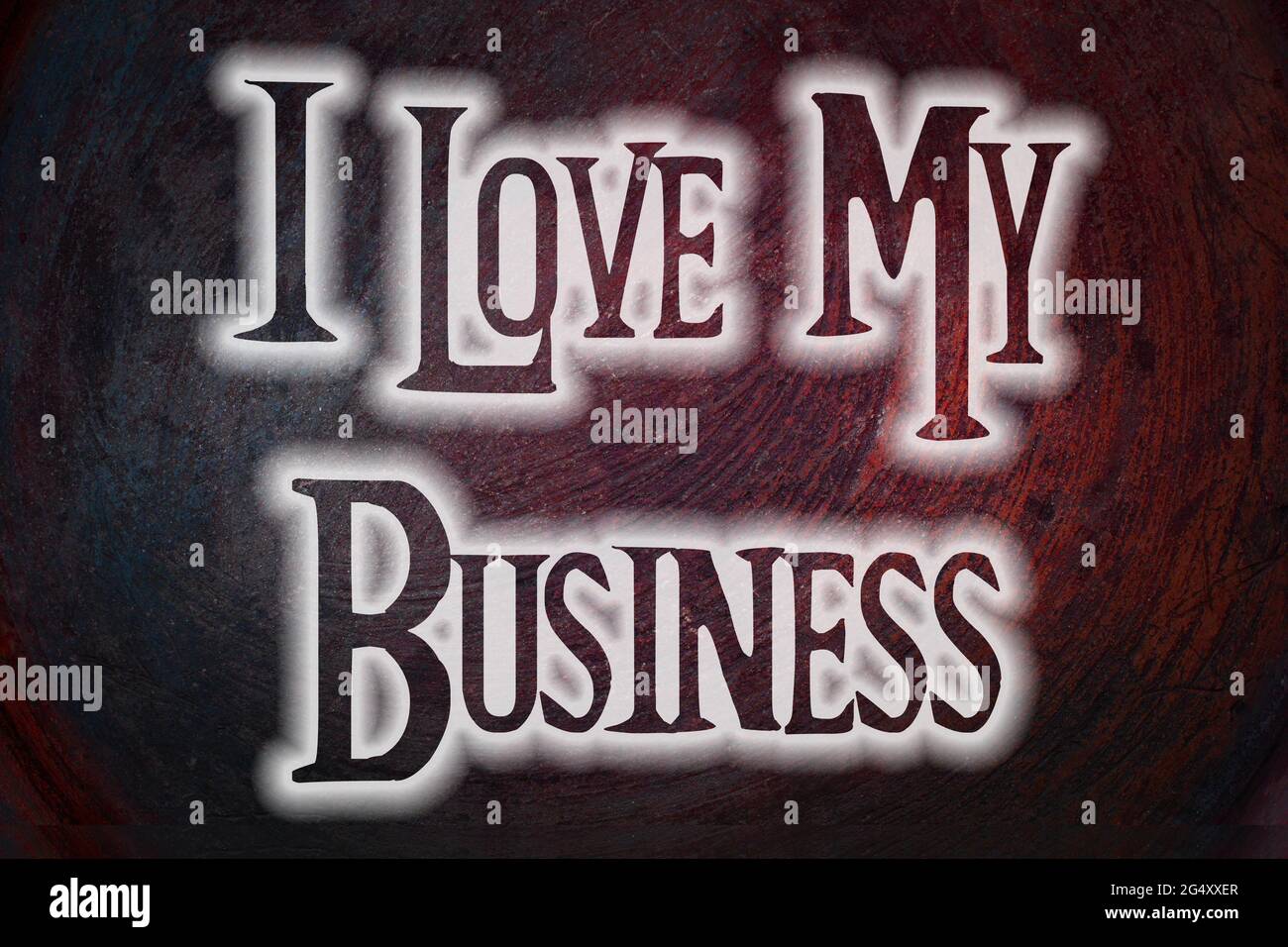 I Love My Business Concept text on background Stock Photo - Alamy