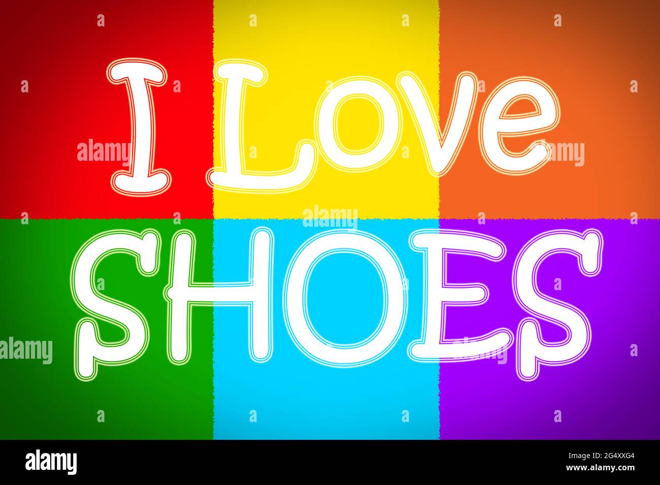 Love shoes concept text hi-res stock photography and images - Alamy