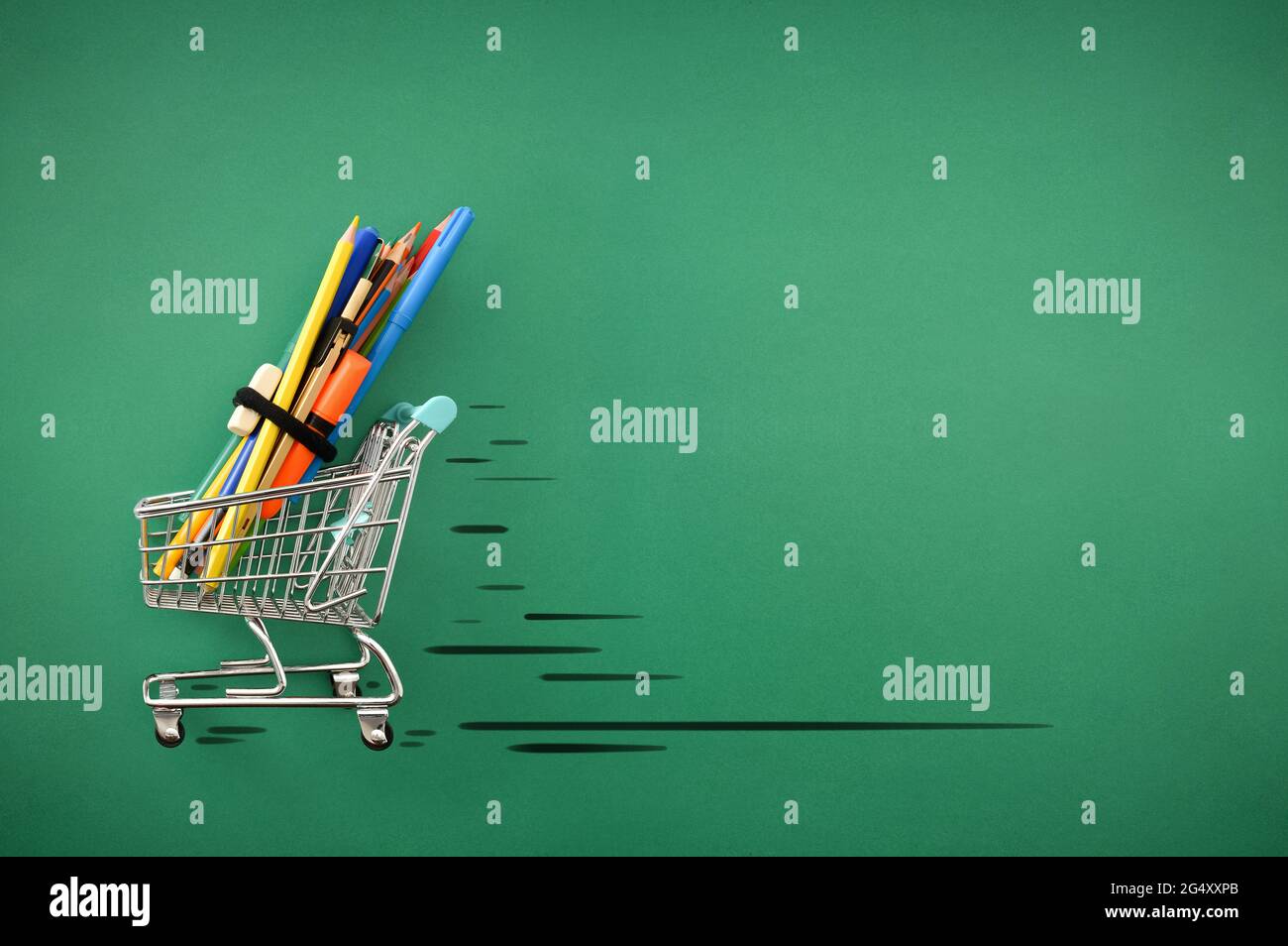 School shopping trolley hi-res stock photography and images - Alamy
