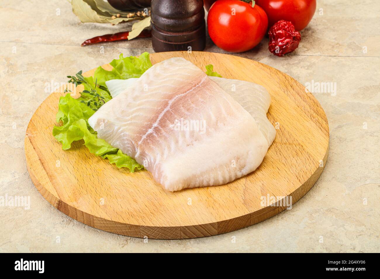 Raw pangasius fillet fish for cooking Stock Photo - Alamy
