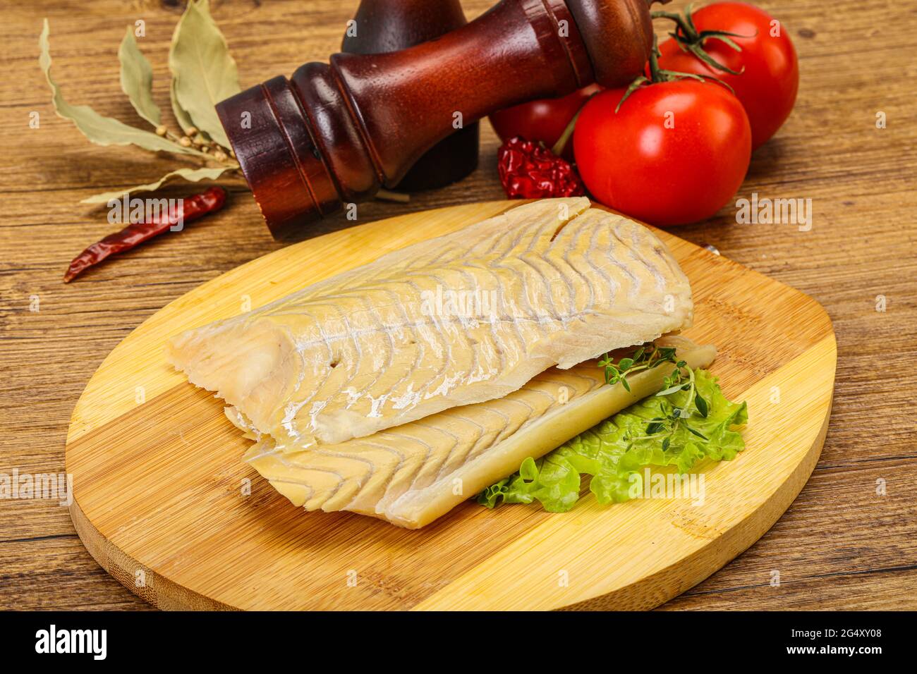 Raw cod fish fillet for cooking Stock Photo - Alamy