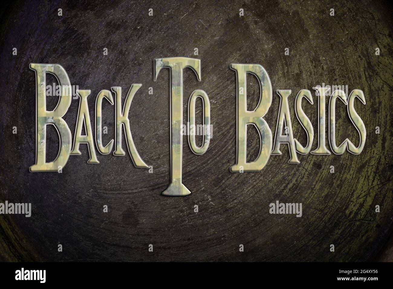 Back To Basics Concept text on background Stock Photo - Alamy