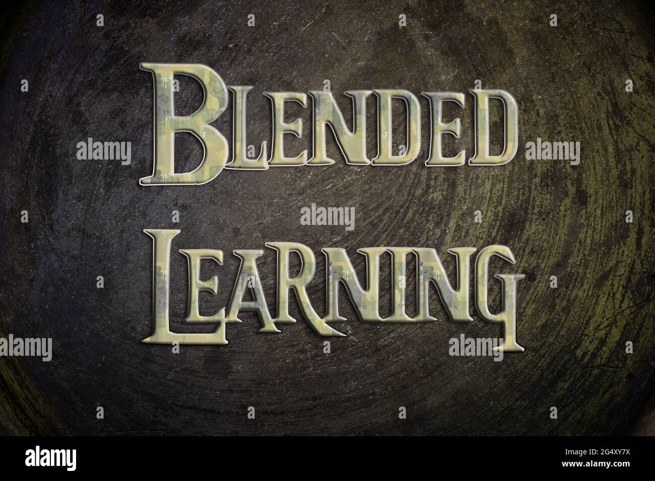 Blended Learning Concept text on background Stock Photo - Alamy