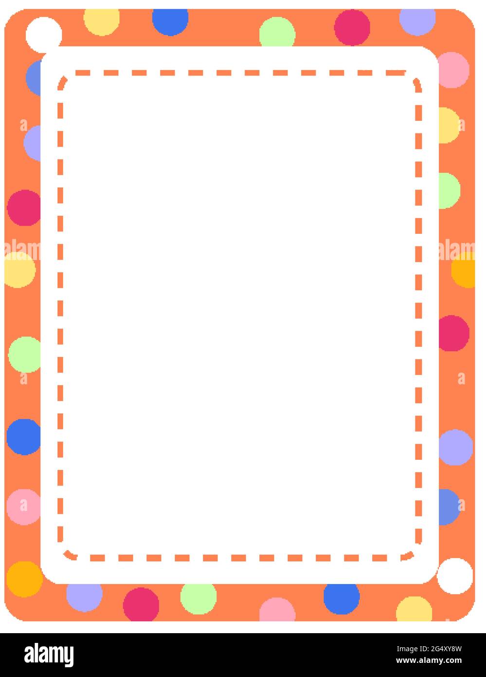 Empty colourful frame banner template illustration Stock Vector Image ...