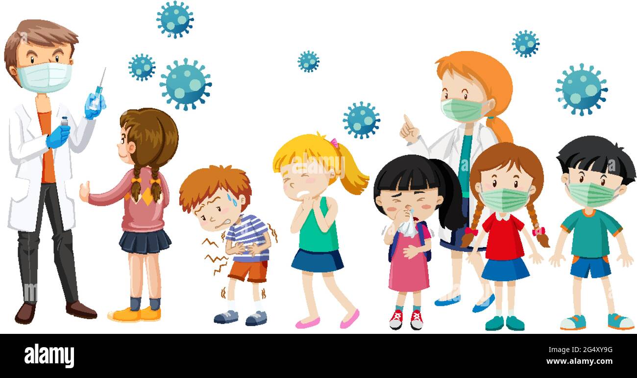 Children Queuing Clipart