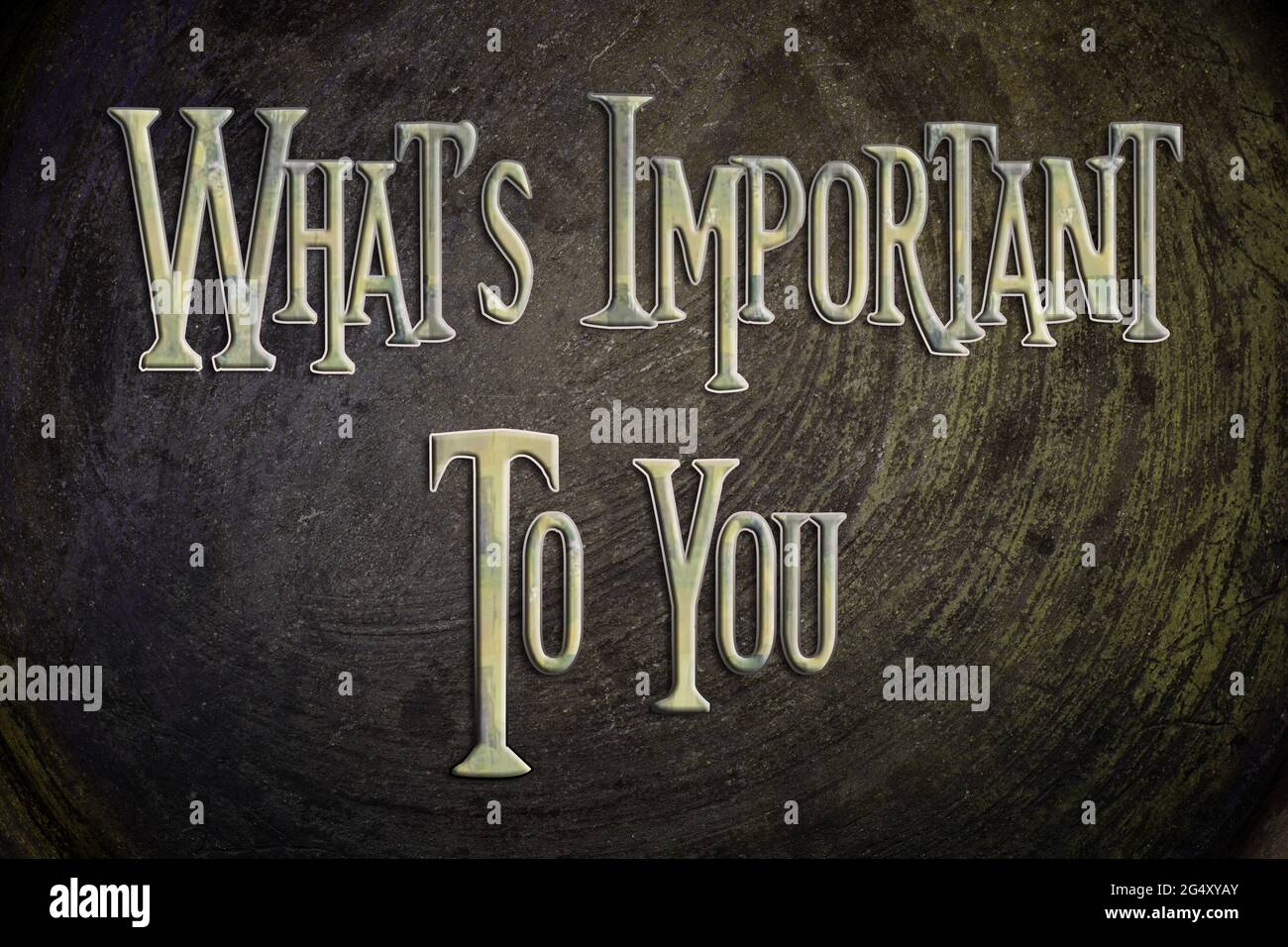 What's Important To You Concept text on background Stock Photo - Alamy