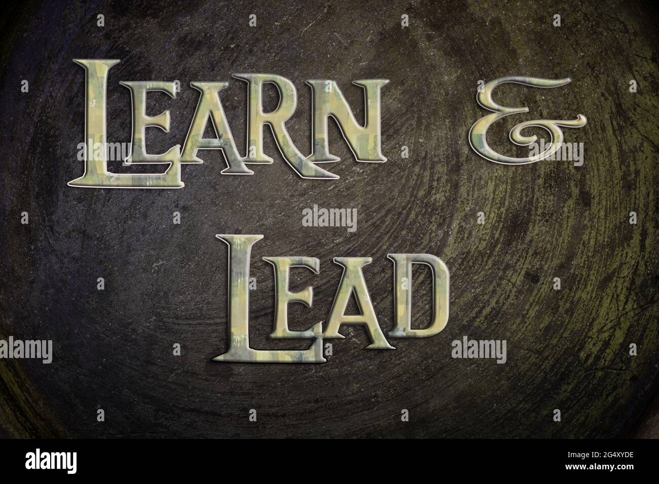 Learn And Lead Concept text on background Stock Photo - Alamy