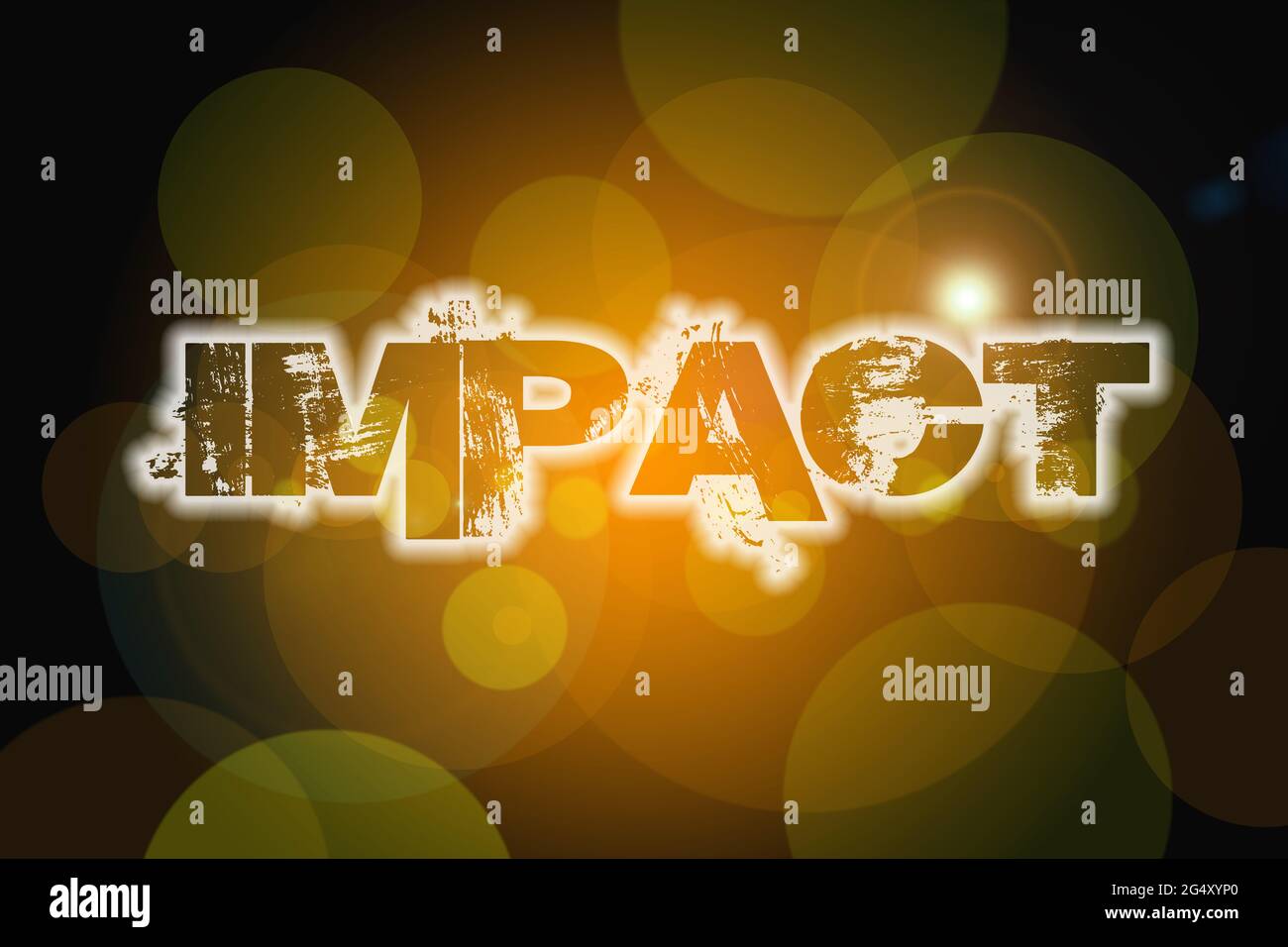 Impact Concept text on background Stock Photo - Alamy