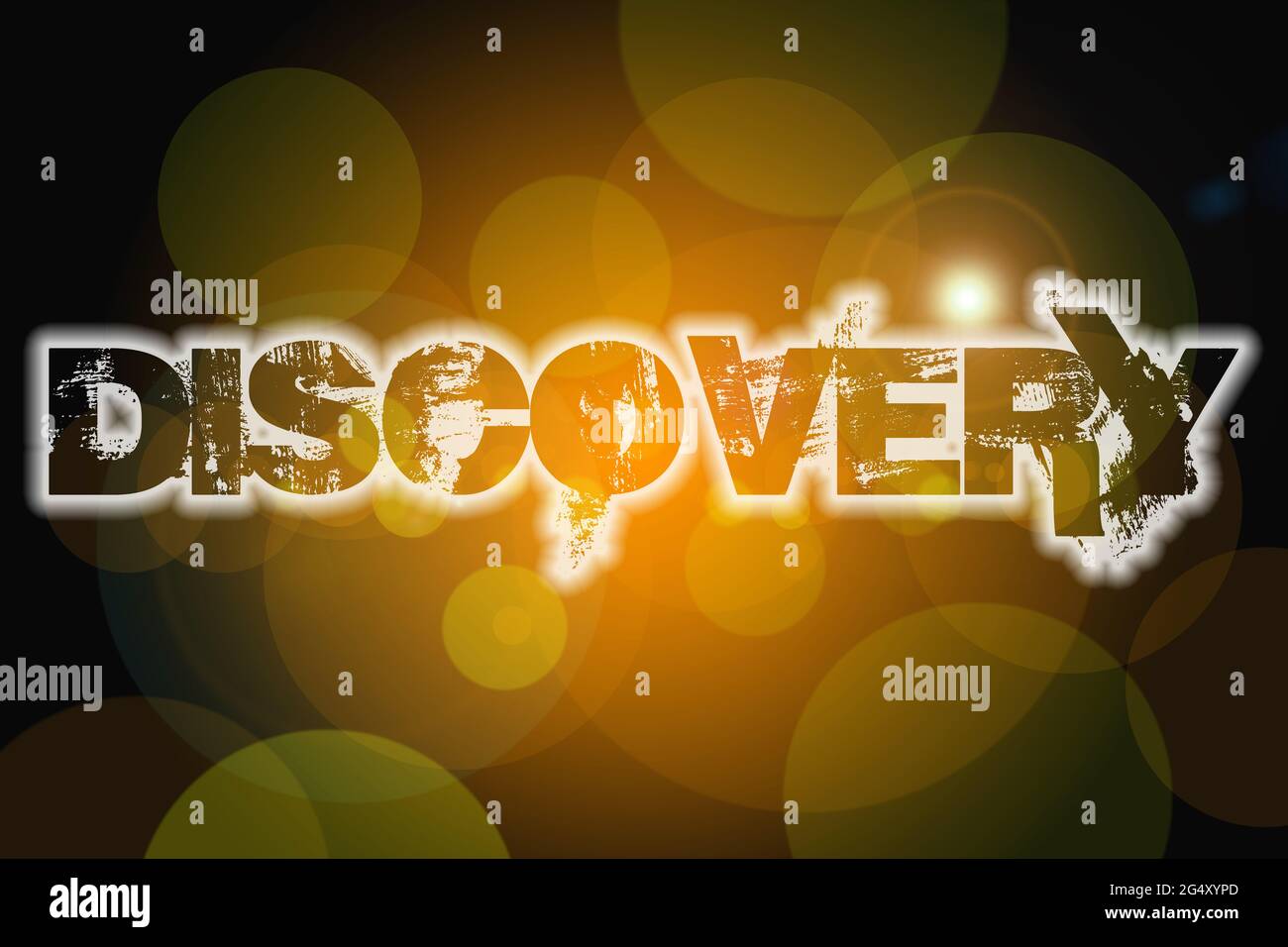 Discovery Concept text on background Stock Photo - Alamy