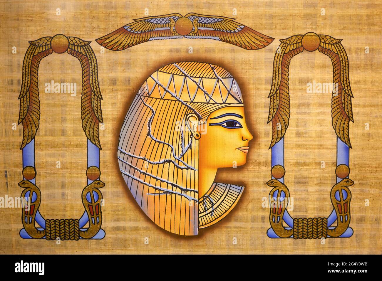 Papyrus. Old natural paper from Egypt Stock Photo - Alamy