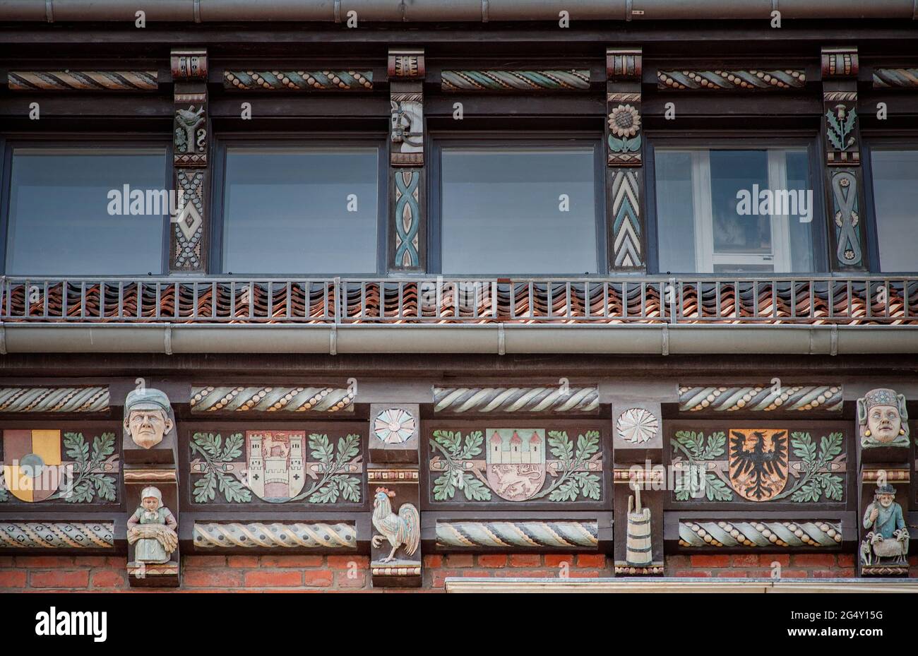 HANNOVER, GERMANY. JUNE 19, 2021. The Ernst Grote house decoration ...