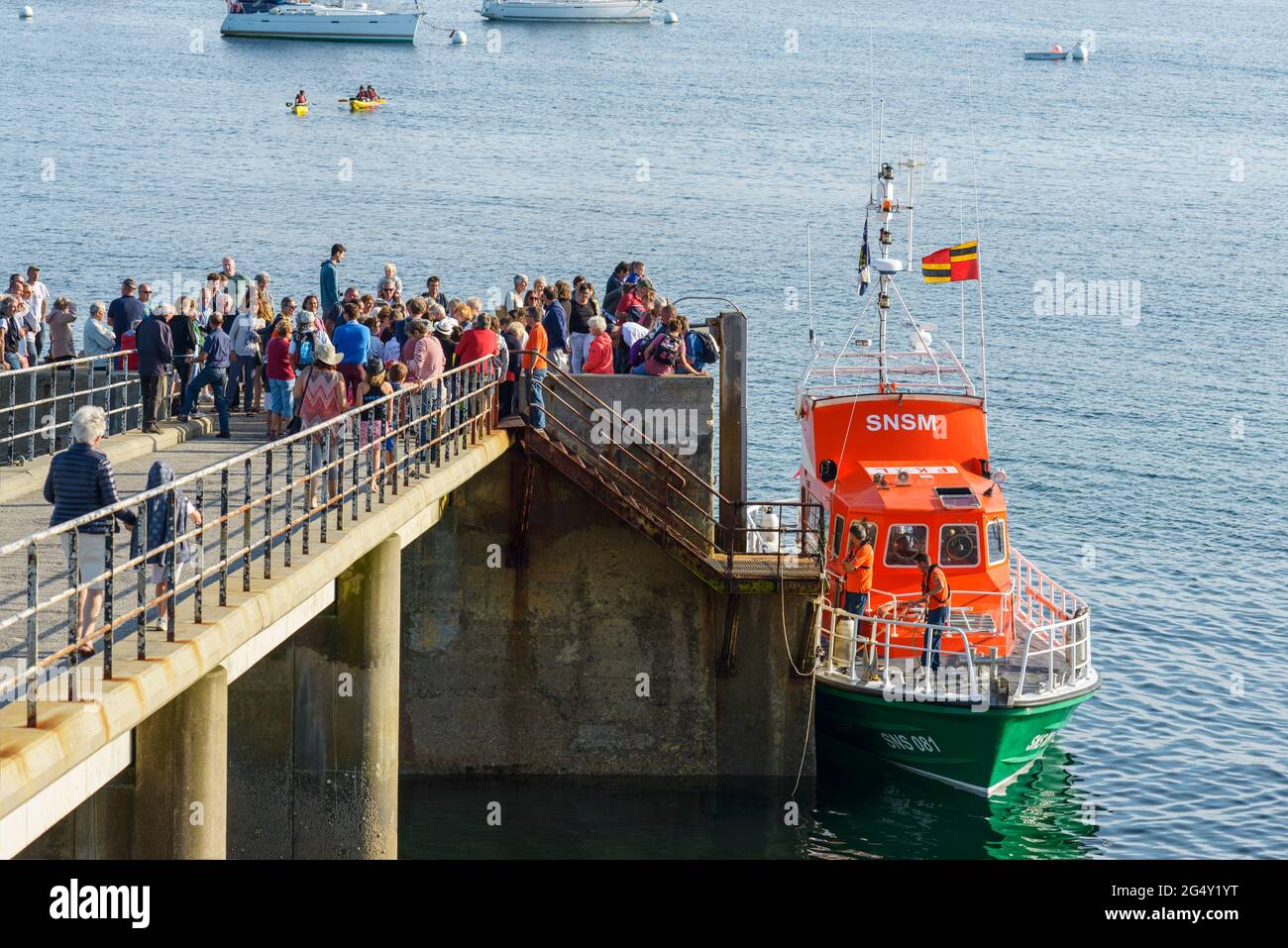 FRANCE, FINISTERE (29), ILE D'OUESSANT, BLESSING OF THE SEA OF AUGUST ...