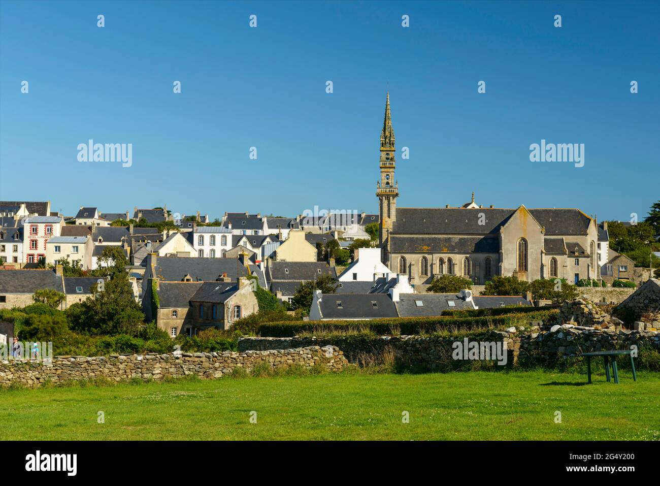 Church lampaul ouessant island ile hi-res stock photography and images ...