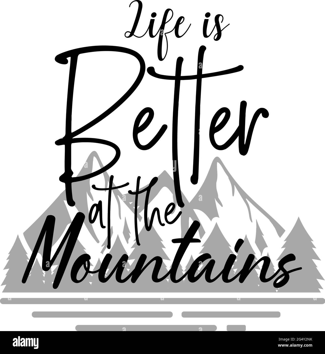 Life at mountains Stock Vector Images - Alamy