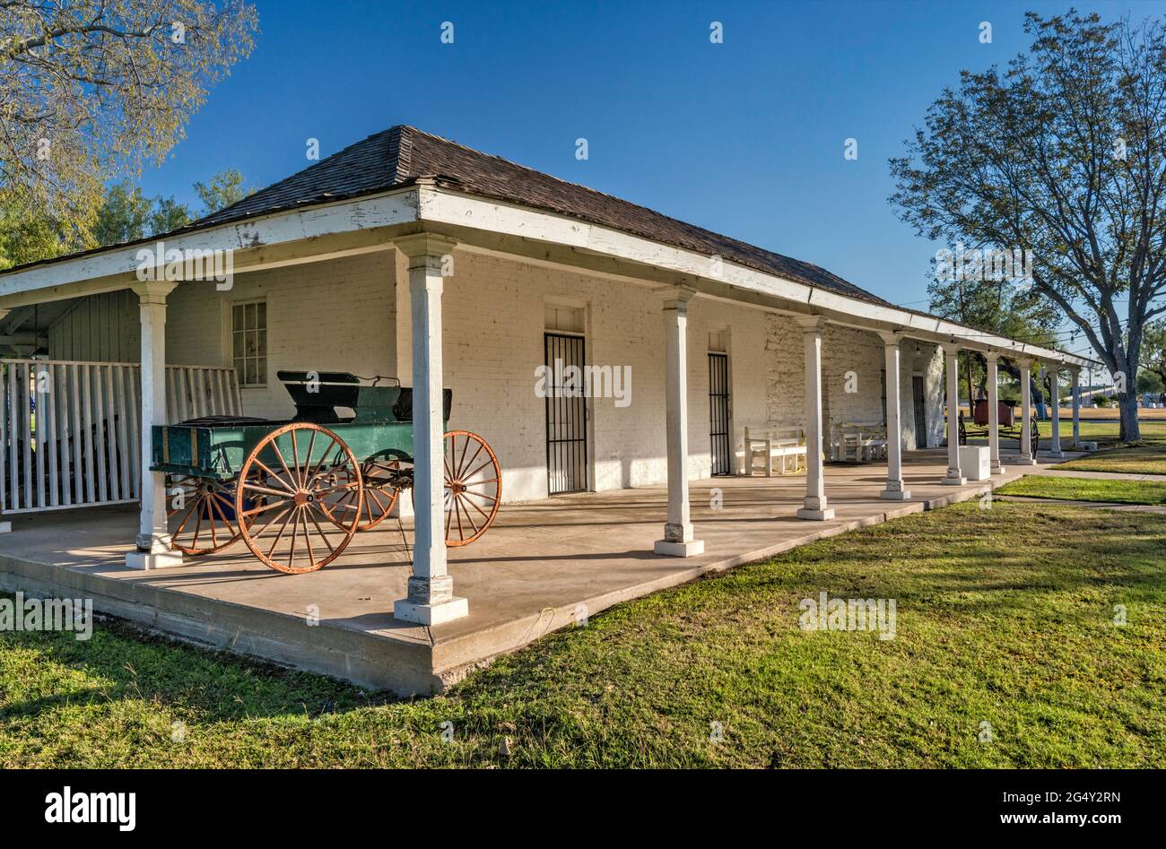 Fort Duncan Headquarters and Museum, Eagle Pass, Texas, USA Stock Photo ...