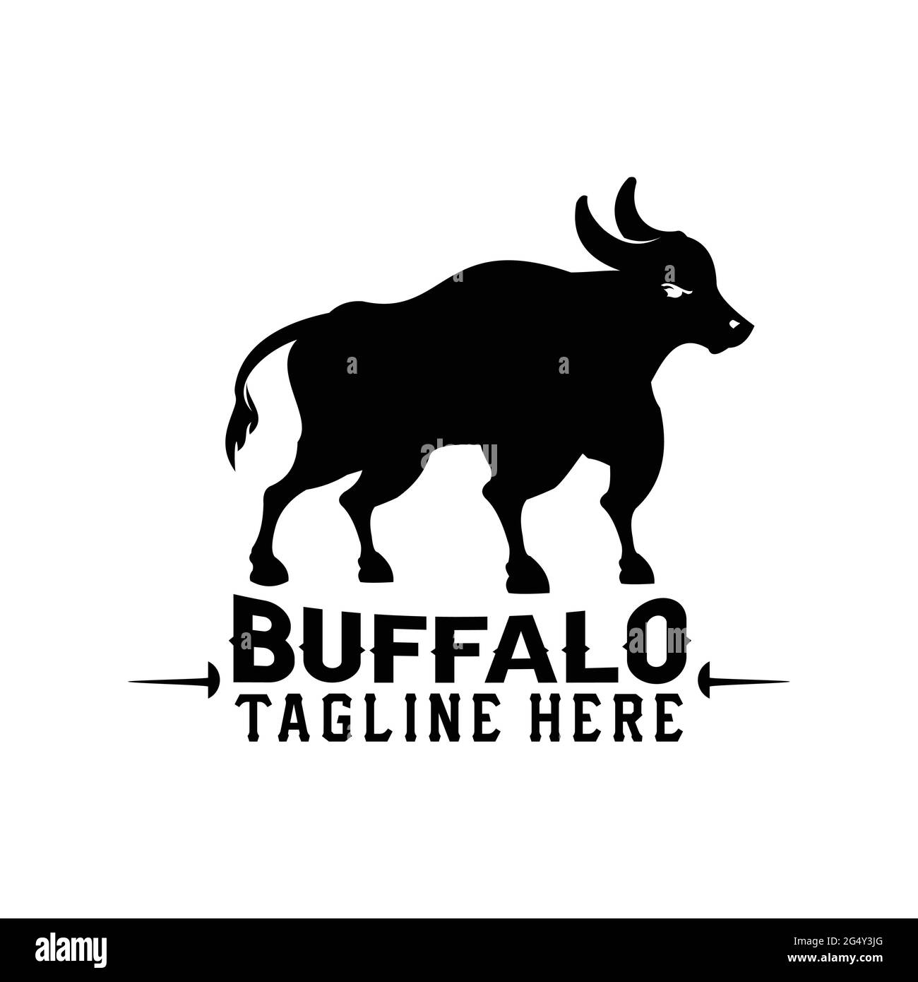 buffalo logo exclusive design inspiration Stock Vector Image & Art - Alamy