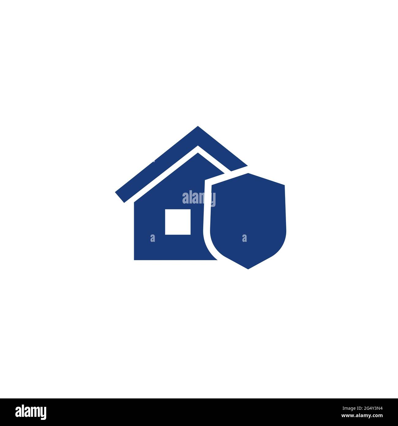 House and shield icon on white, vector Stock Vector Image & Art - Alamy