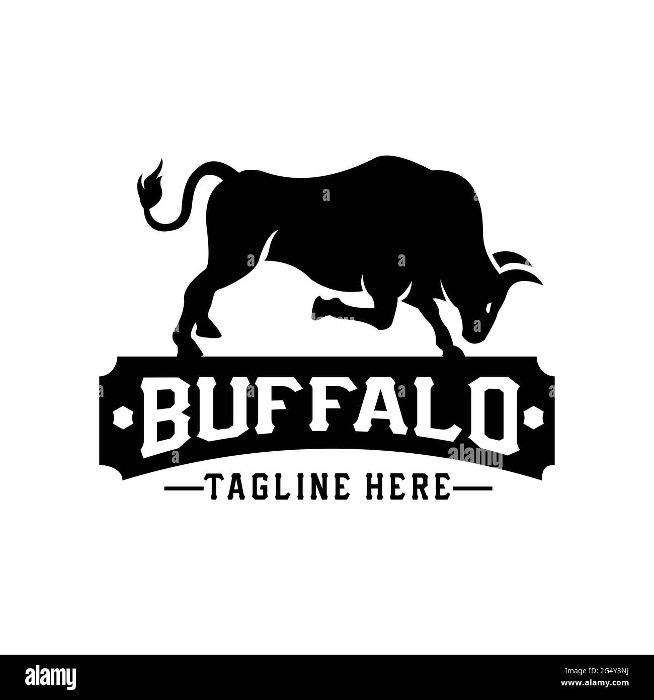 buffalo logo exclusive design inspiration Stock Vector Image & Art - Alamy