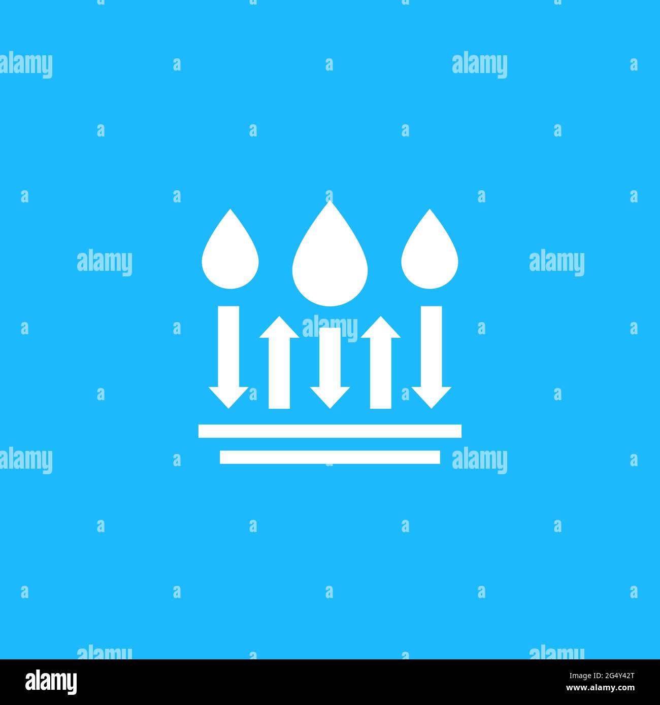 waterproof or water resistant icon, vector sign Stock Vector Image ...