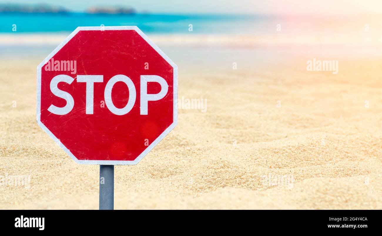 Empty Closed Beaches High Resolution Stock Photography and Images - Alamy