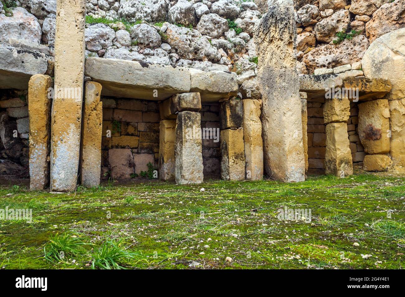 Ggantija megalithic temple complex - Gozo island, Malta Stock Photo - Alamy