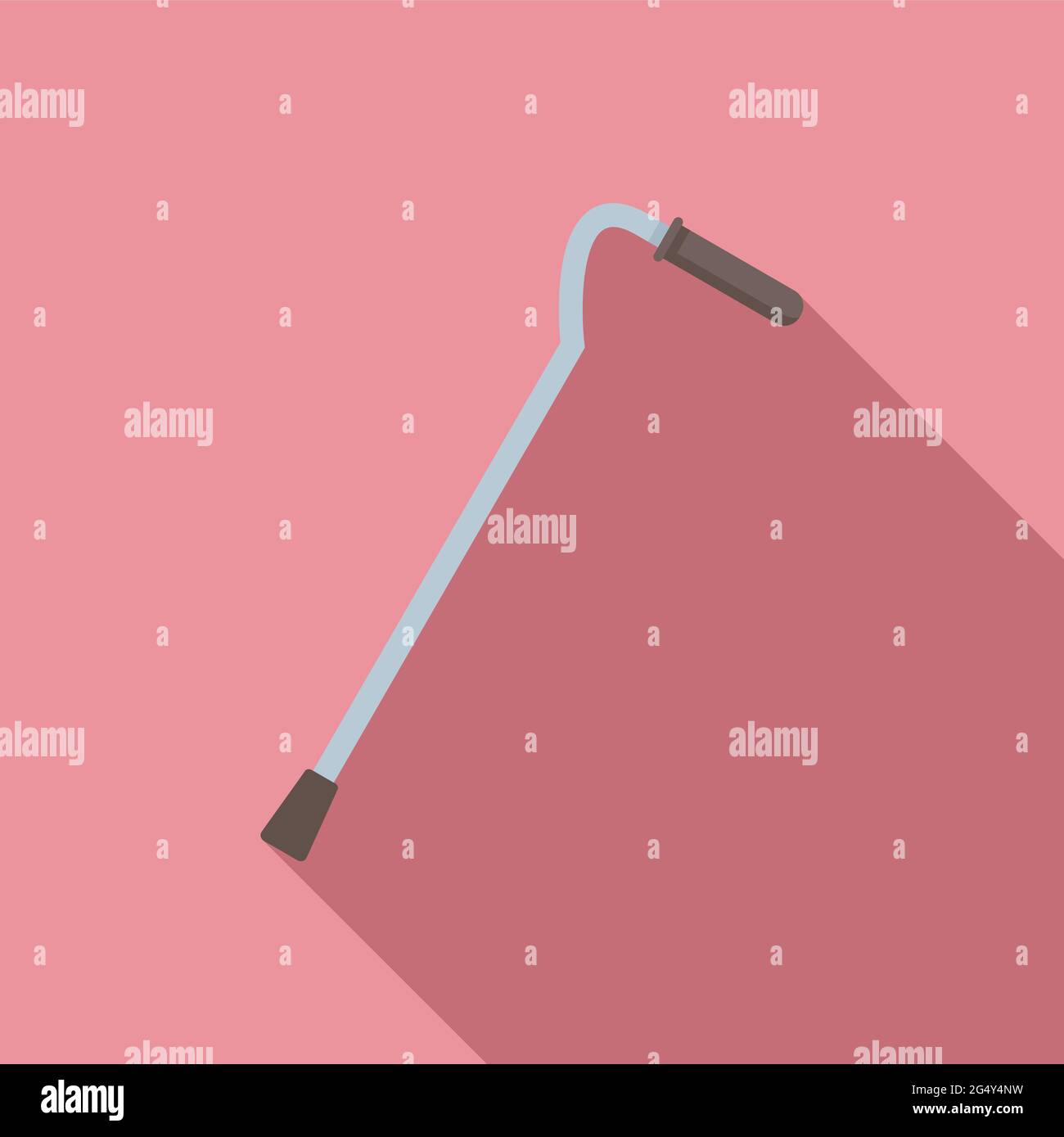 Steel walking stick icon, flat style Stock Vector Image & Art - Alamy