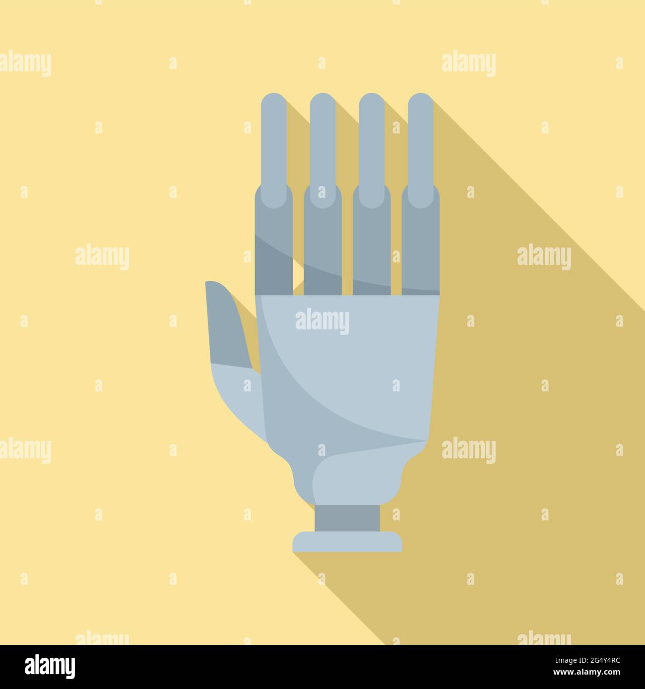 Artificial prosthetic hand man Stock Vector Images - Alamy